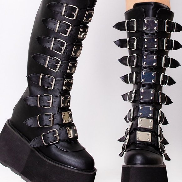 Demonia | Shoes | Demonia Obsession Damned 38 Multi Strapped Platform ...
